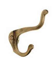 Antique Brass Schoolhouse Hook – Knobs n Knockers