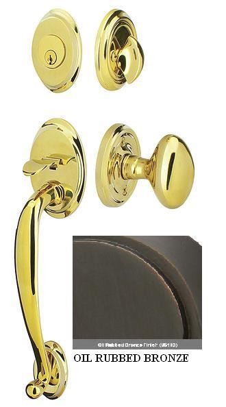 Oval Sectional Style Entry Set, 7 Finishes Available – Knobs n Knockers