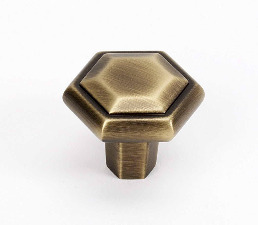 Antique English Matte Hexagon Knob 1.25" – Knobs n Knockers